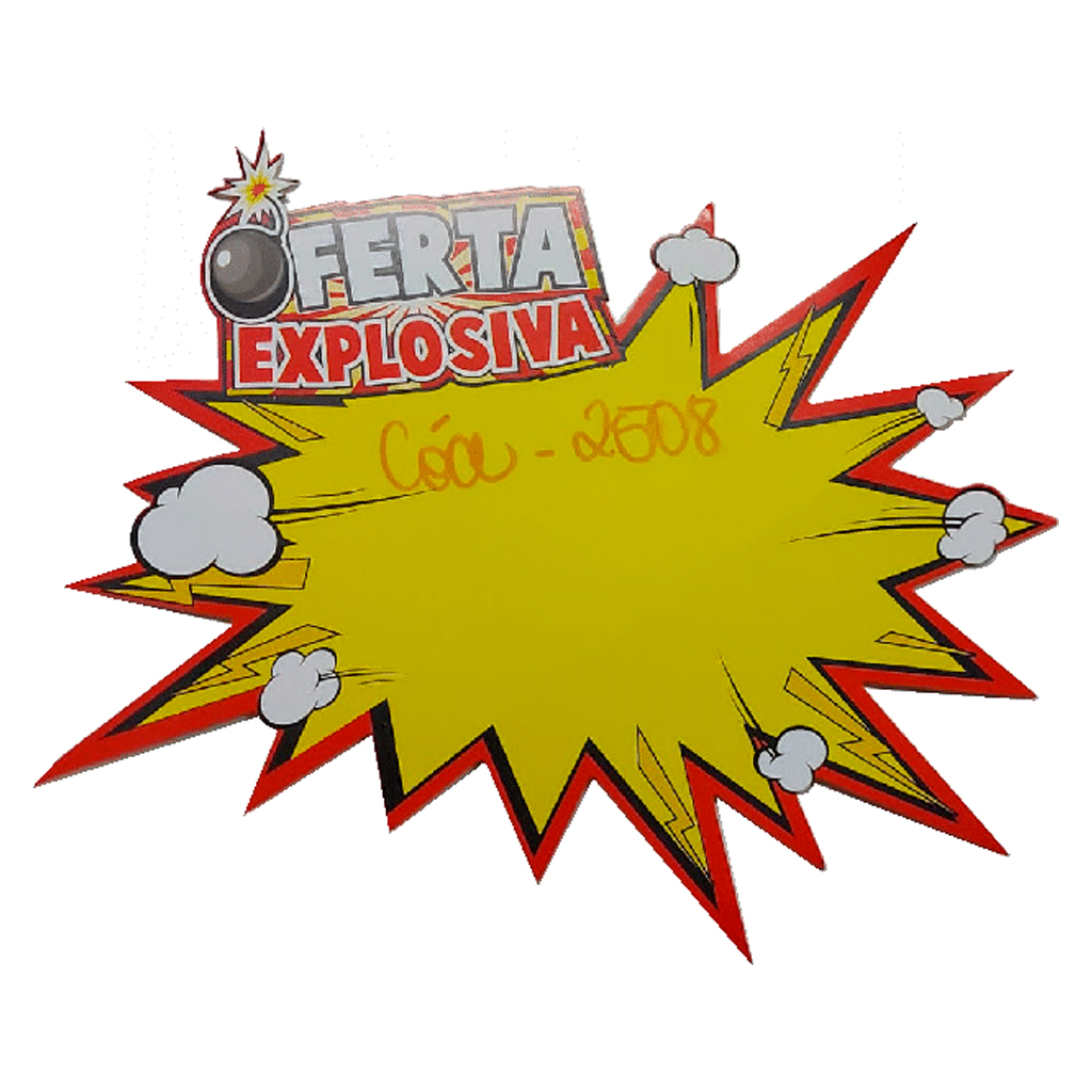 Cartaz Splash Oferta Explosiva Mod. 315 26x20cm Cód. 2508